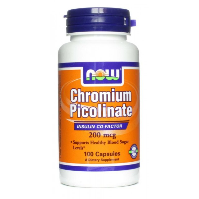 NOW CHROMIUM PICOLINAT 200MCG A100