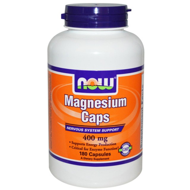 NOW MAGNESIUM 180X400MG KAPSULE