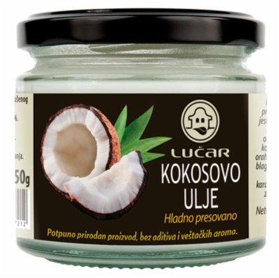 ULJE KOKOSOVO HLADNO PRESOVANO LUCAR 150G
ULJE KOKOSOVO HLADNO PRESOVANO LUCAR 150G