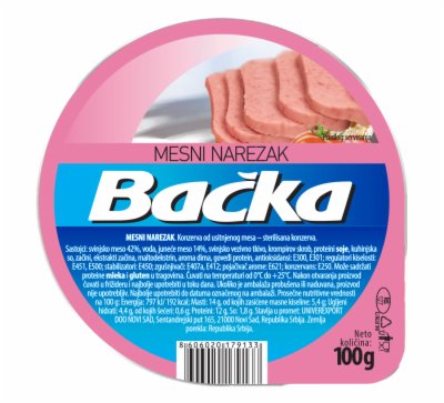 MESNI NAREZAK BACKA 100G
MESNI NAREZAK BACKA 100G