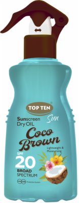 SPREJ SUNC.COCO BROWN DRY OIL SPF20 TOP TEN 180ML
SPREJ SUNC.COCO BROWN DRY OIL SPF20 TOP TEN 180ML