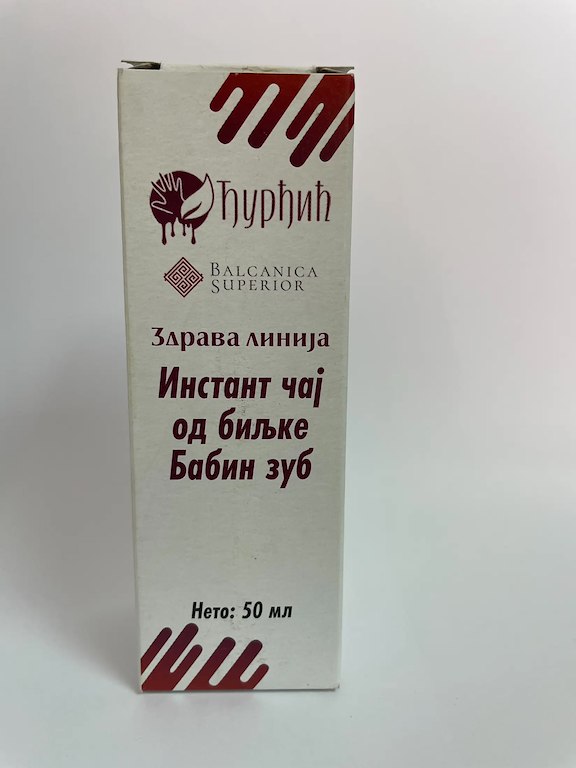 Zdrava linija Đurđić Instant čaj Babin zub, 50ml