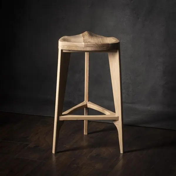 LME Counter Drvena Polubarska stolica, Hrast, 60 cm
