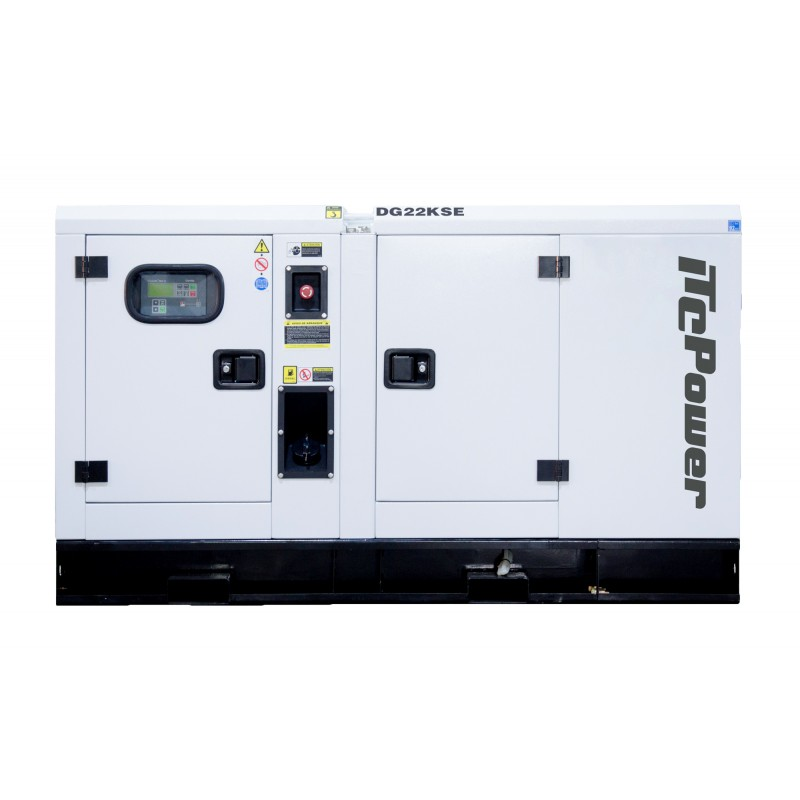 ITCPower izolovani vodeno hlađ. dizel agregat DG22KSE, 18kW, 400V / 230V, 1500 obr/min - ima mogucnost za ATS