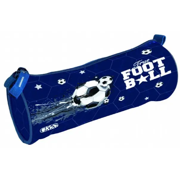 KICK Ovalna pernica za dečake 9.5x22.5cm FOOTBALL plava