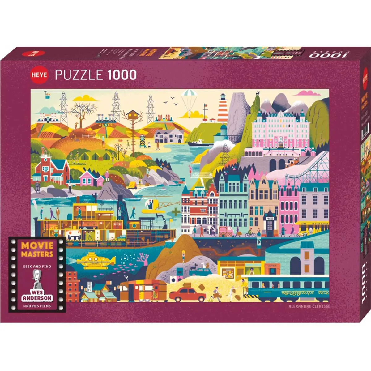 HEYE Puzzle 1000 delova Alexandre Clérisse Wes Anderson Films 30020