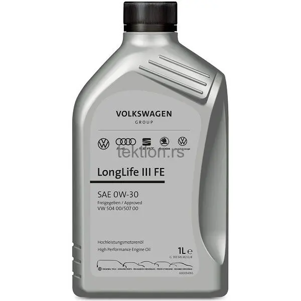 VW LongLife III FE 0W30 Motorno ulje, 1l