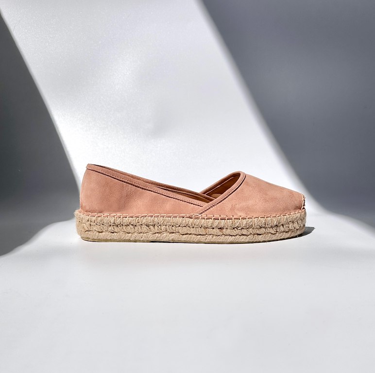 Kožne espadrile TABASCO Nude