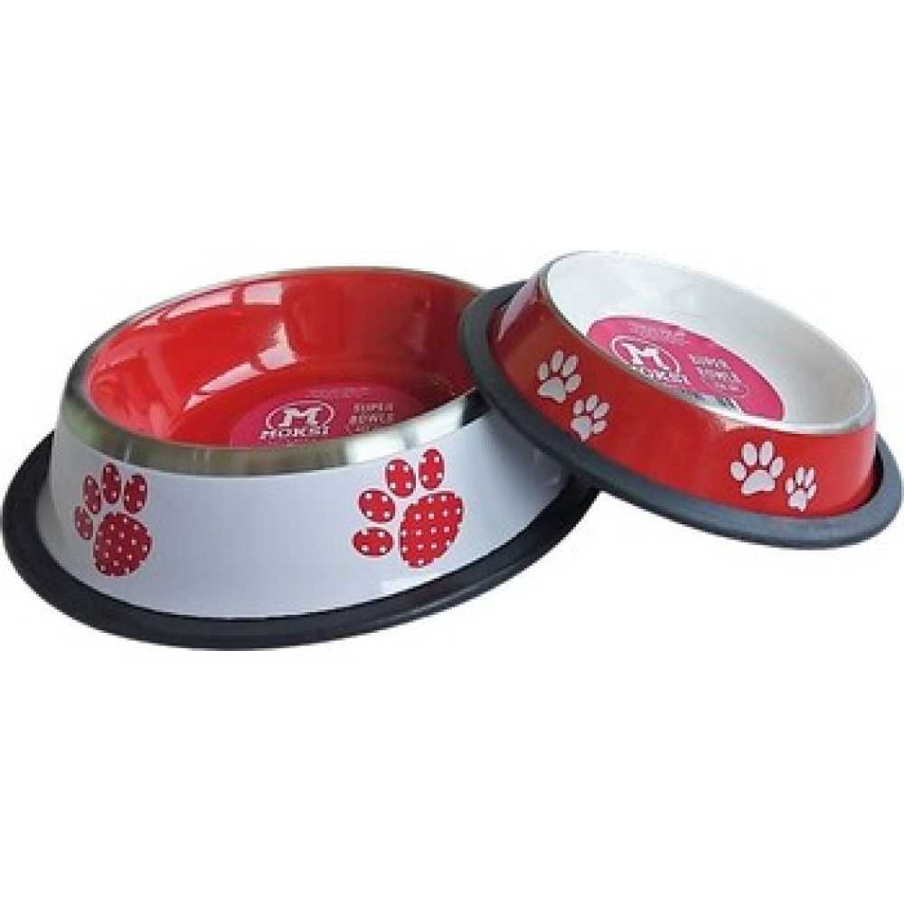 Moksi činija Anti skid bowl with inside&outside color 1000ml