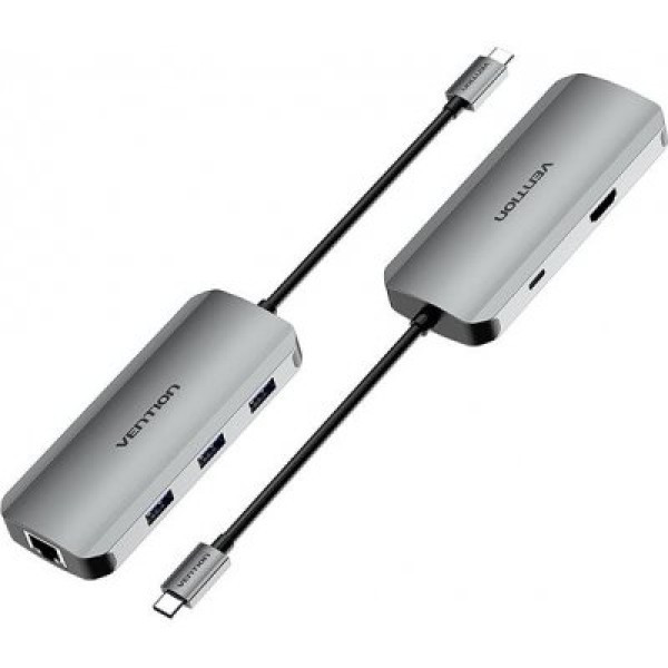 Docking station Vention TOHHB USB-C HDMI3xUSB 3.0PD 100WRJ45