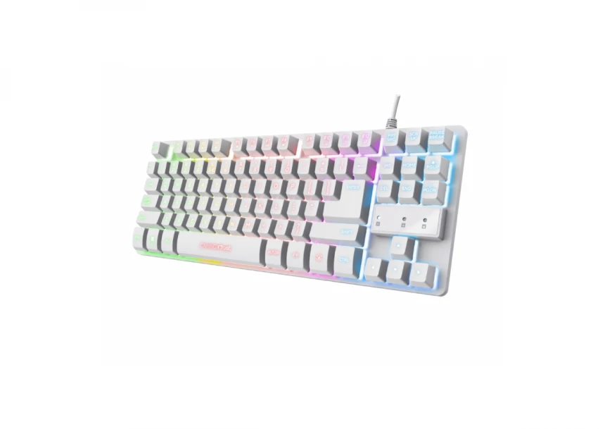 Tastatura TRUST GXT833 THADO žična/RGB/gaming/bela