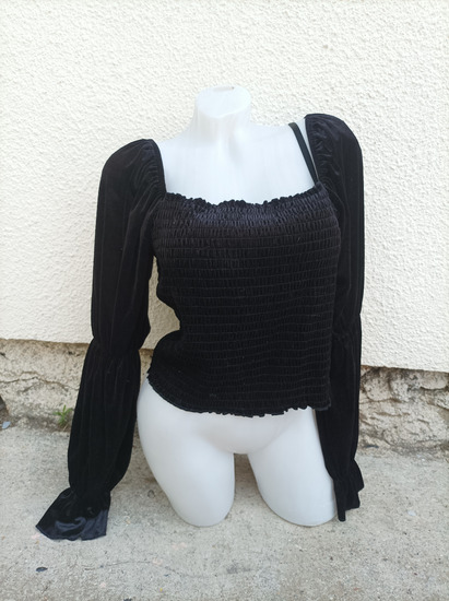 Plišana Crna Goth Bluza M/L