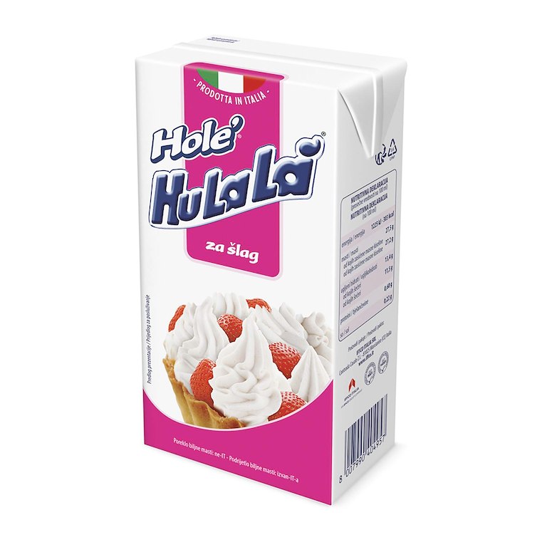 Hulala candy šlag krem biljni 500ml Hulala