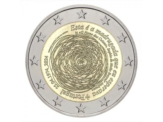 Portugal 2 euro 2024. UNC Revolucija