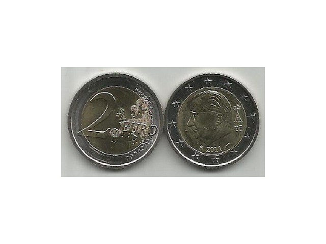 Belgija 2 euro 2011. UNC