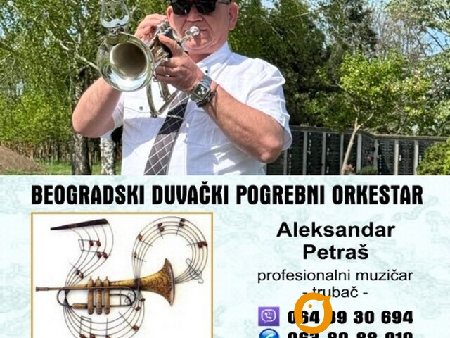 Solo truba,violina,hor ili orkestar za sahrane pogrebe