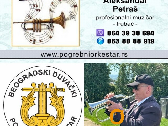 Solo truba,violina,hor ili orkestar za sahrane pogrebe