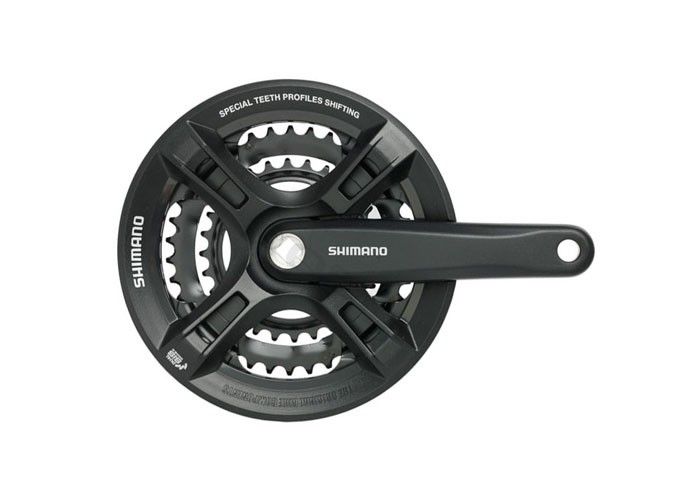 POGON SHIMANO ALTUS FC-M311-L 48X38X28T 7/8 BRZINA 175mm SQUARE CRNI SA ZAŠTITOM OD LANCA