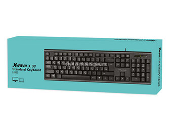 Xwave X 09 Tastatura USB,USA slova+ćirilična slova,crna