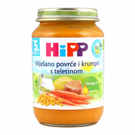 HIPP KAŠICA TELETINA SA POVRĆEM I KROMPIROM 190G