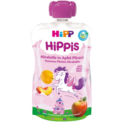 HIPP POUCH JABUKA SA MIRABEL ŠLJIVOM I BRESKVOM 100G