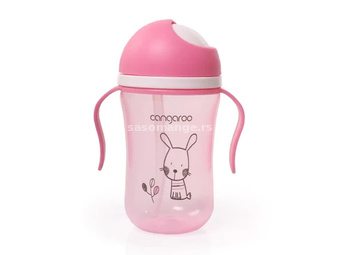 Cangaroo c0587 šolja za bebe bunny pink 300 ml ( CAN3423 )