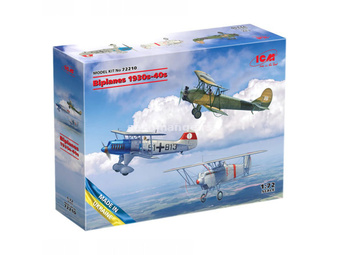 ICM Model Kit Aircraft - Biplanes Of The 1930s And 1940s (??-51A-1, Ki-10-II, U-2/Po-2VS) 1:72 ( ...