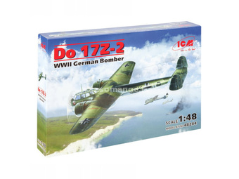 ICM Model Kit Aircraft - Do 17Z-2 WWII German Bomber 1:48 ( 060928 )
