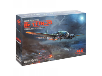 ICM Model Kit Aircraft - He 111H-20 WWII German Bomber 1:48 ( 060933 )
