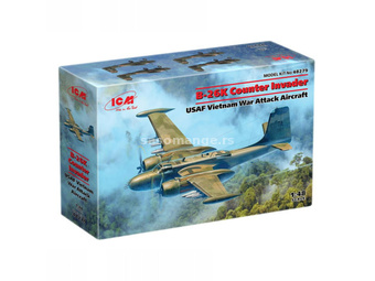 ICM Model Kit Aircraft - B-26K Counter Invader USAF Vietnam War Attack Aircraft 1:48 ( 060938 )