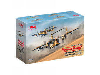 ICM Model Kit Aircraft - Desert Storm US aircraft OV-10A And OV-10D+ 1991 1:48 ( 060944 )