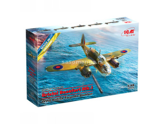 ICM Model Kit Aircraft - Bristol Beaufort Mk.I WWII British Torpedo-Bomber 1:48 ( 060945 )