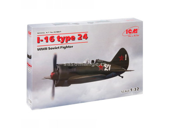 ICM Model Kit Aircraft - I-16 Type 24 WWII Soviet Fighter 1:32 ( 060949 )