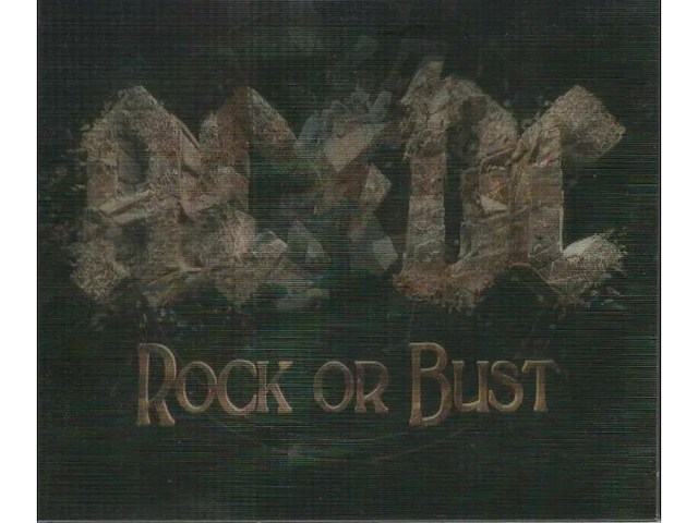 AC/DC - Rock Or Bust, rare Lenticular 3D Cover, Novo