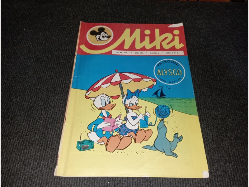 MIKI - broj 197 (Izdavač: DEČJE NOVINE)