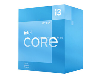 CPU s1700 INTEL Core i3-12100F 4-Core 3.30GHz (4.30GHz) Box