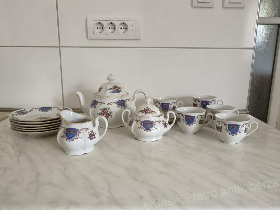Porcelanski set za čaj i kolače Čehoslovačka