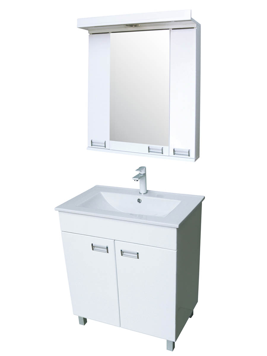 KOMPLET – Lavabo sa ormarićem 62cm + Ormarić sa ogledalom 60cm Lux Ket