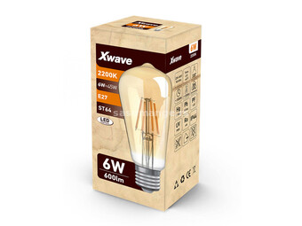 Xwave E27 6W SL-F-S6-A Filament Sijalica 2200K