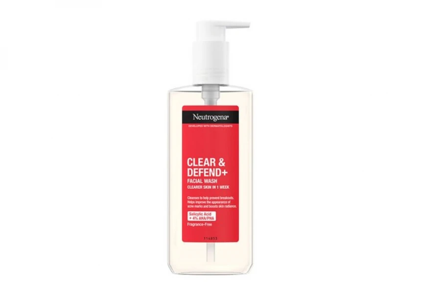 NEUTROGENA CLEAR DEFEND + FACIAL WASH 200ML