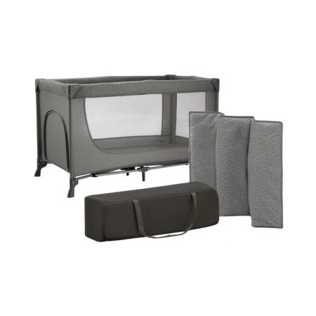 Kinderkraft prenosivi krevetac joy 2 dark grey ( KLJOY02DGR00000 )