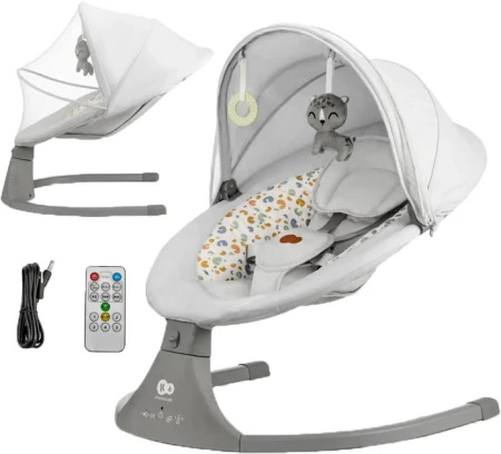 Kinderkraft stolica za ljuljanje lumi 2 light grey ( KBLUMI02LGR0000 )