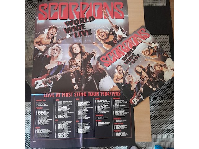 Scorpions – World Wide Live GERMANY 1985 +POSTER