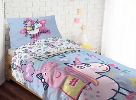 Baloo Posteljina za decu Pepa Prase 160x200+70x80cm ( 9660 )