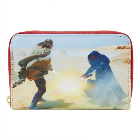 Loungefly Star Wars Scenes Series Phantom Menace Zip Around Wallet ( 060452 )