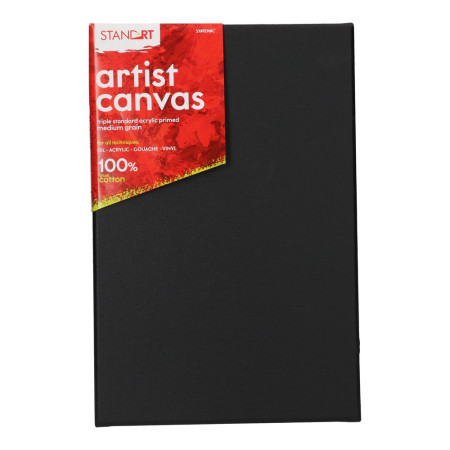 Standart canvas, blind ram, crna, 18 x 24cm ( 602130 )