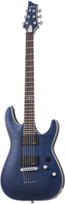 Schecter C-1 Platinum See Thru Midnight Blue