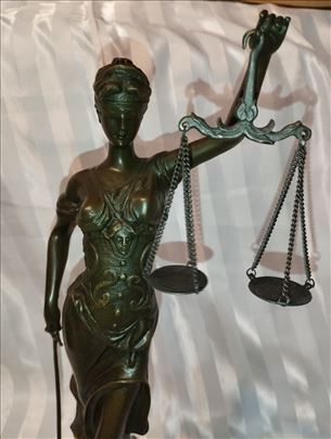 Figura boginja pravde - justicia livena bronza
