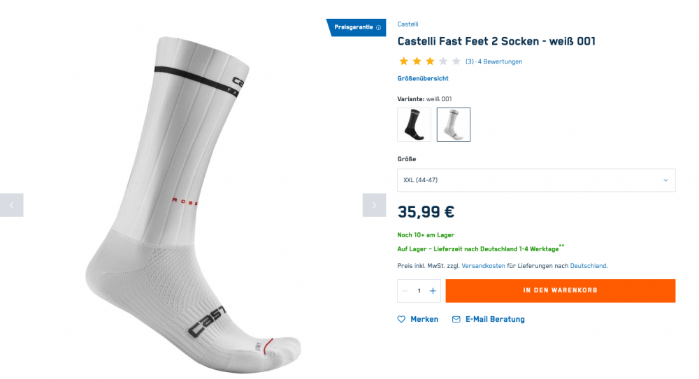 Castelli Fast Feet 2 Carape 44-47