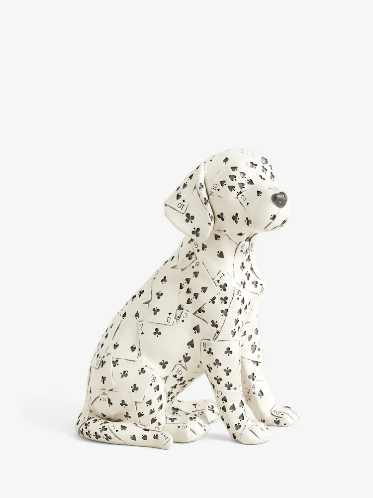 White/Black Ace The Dalmatian Dog Ornament